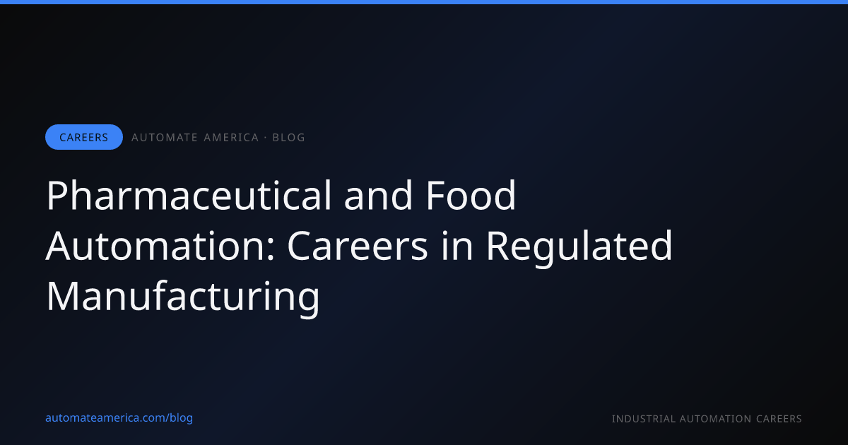 Pharma & Food Automation Careers Guide