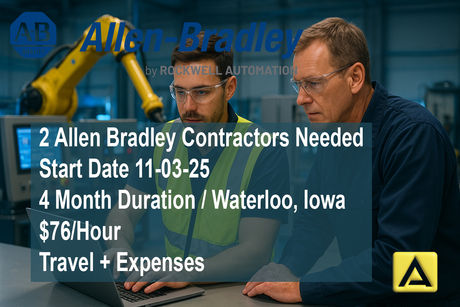 Waterloo Iowa Controls Engineer Two Positions Available - Automate America